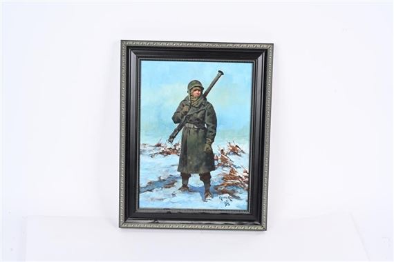 Keith Rocco | US Army service member during the winter holding a ...