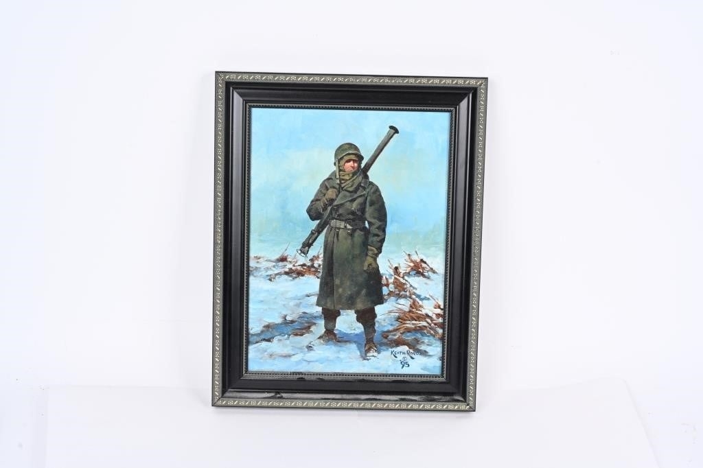 Keith Rocco | US Army service member during the winter holding a ...