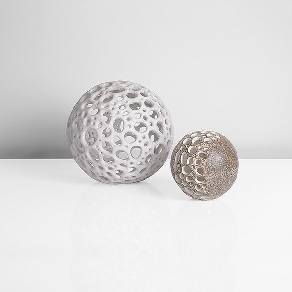 Mary Rogers | Two Pierced Sculptural Forms | MutualArt