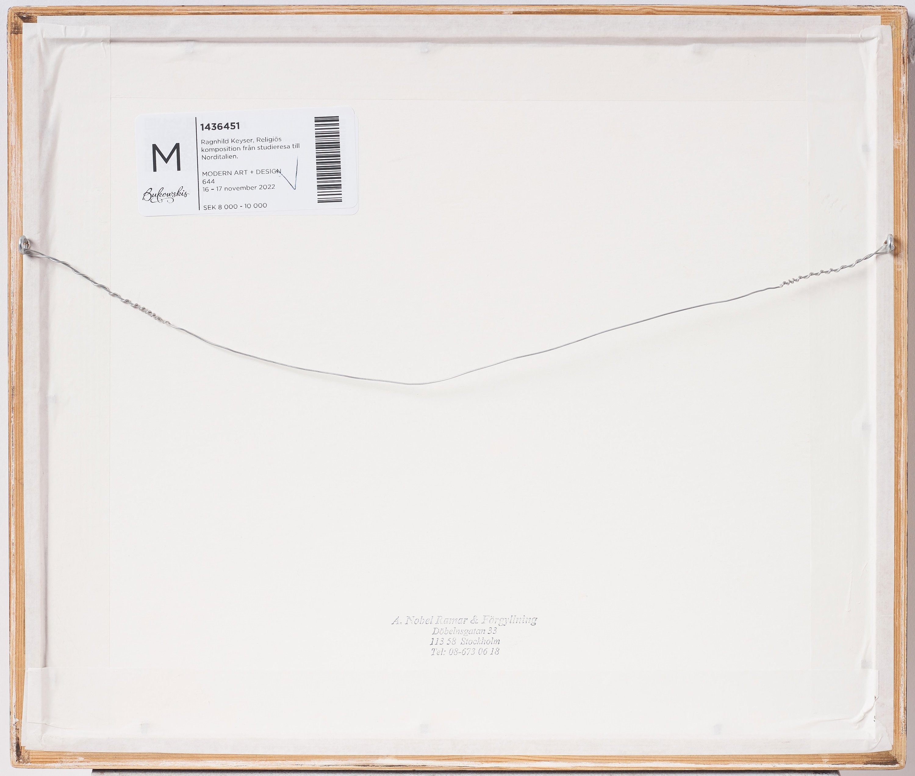 Ragnhild Keyser | Religious scene from a study trip to Northern Italy (Circa 1937) | MutualArt