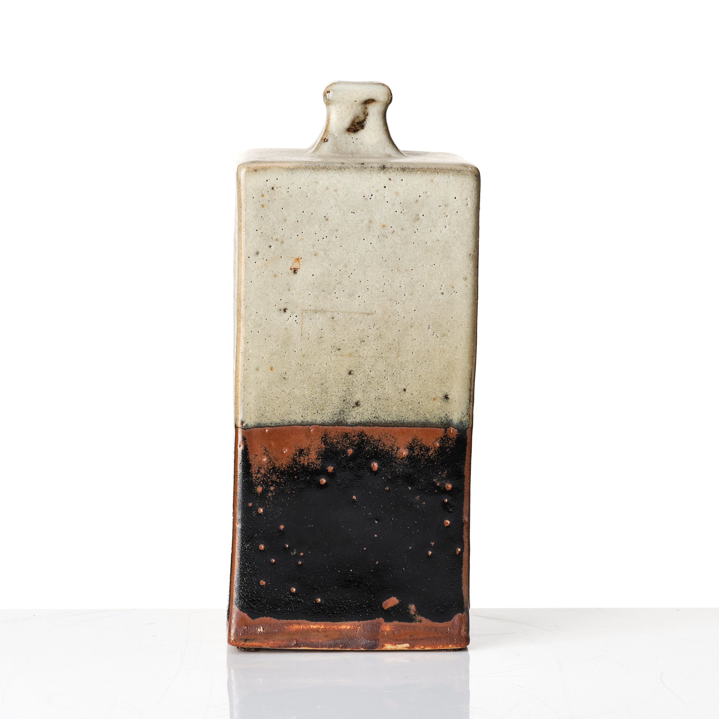 Shoji Hamada | a square bottle/vase | MutualArt