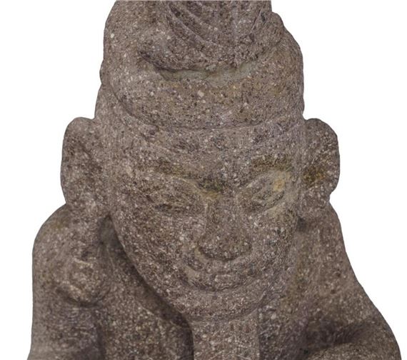 Indonesian School, 20th Century | A Nias Island carved stone Gowe Ni ...