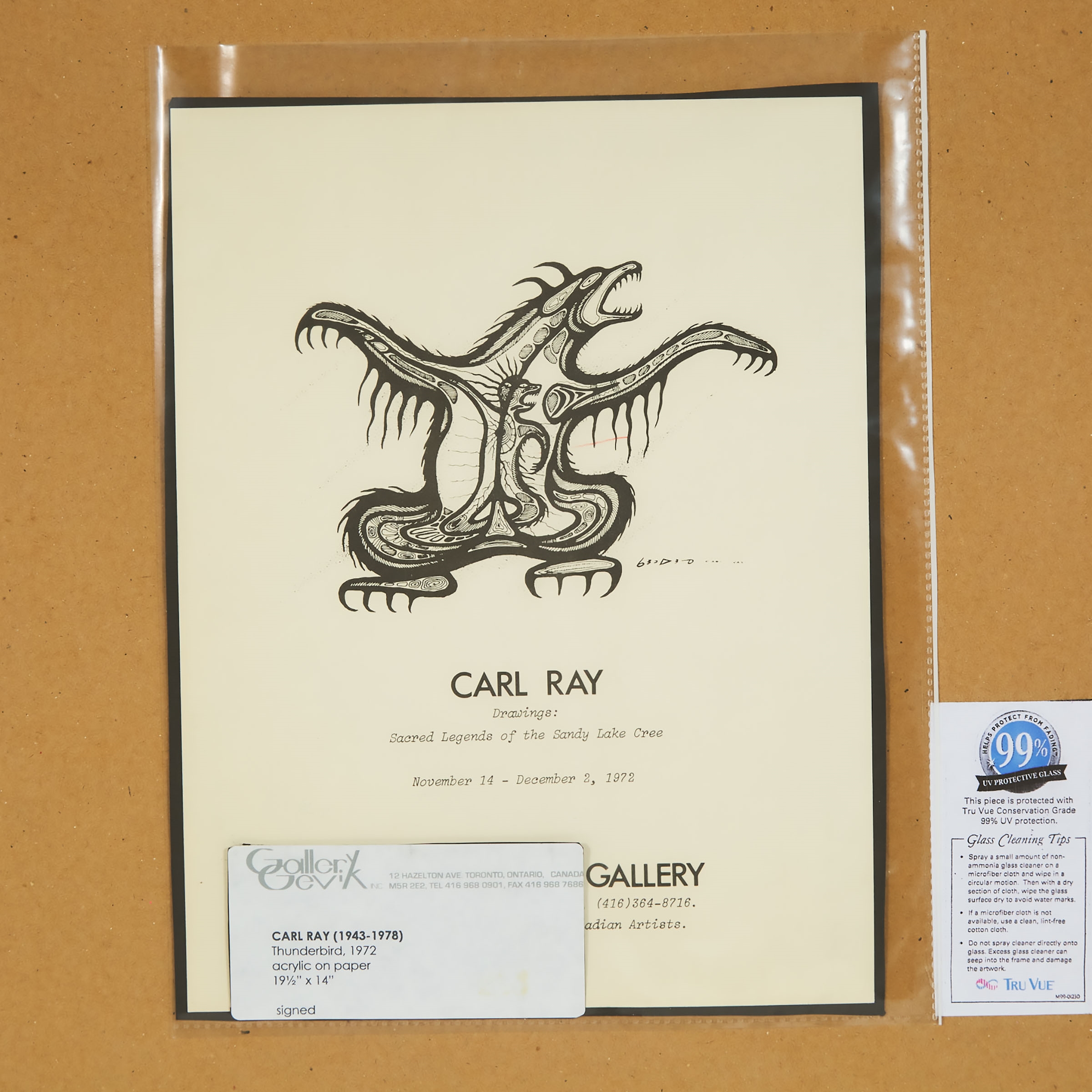 Carl Ray | THUNDERBIRD, 1972 (1972) | MutualArt