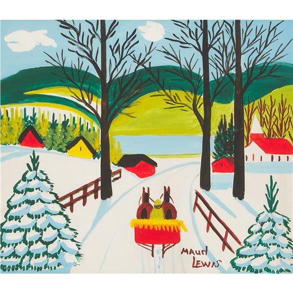 Maud Lewis | UNTITLED (WINTER SCENE) | MutualArt