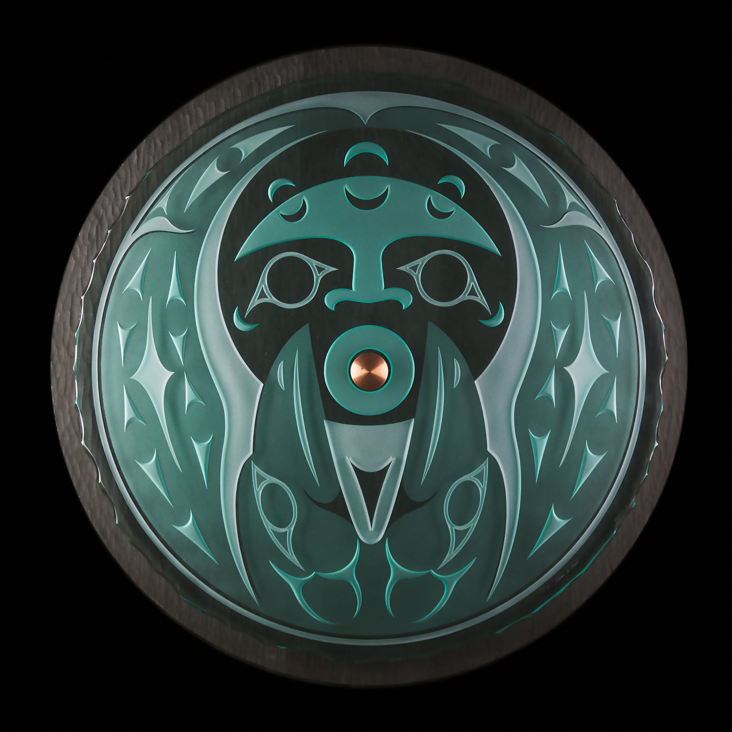 Susan A. Point | RAVEN AND MOON SPINDLE WHORL | MutualArt