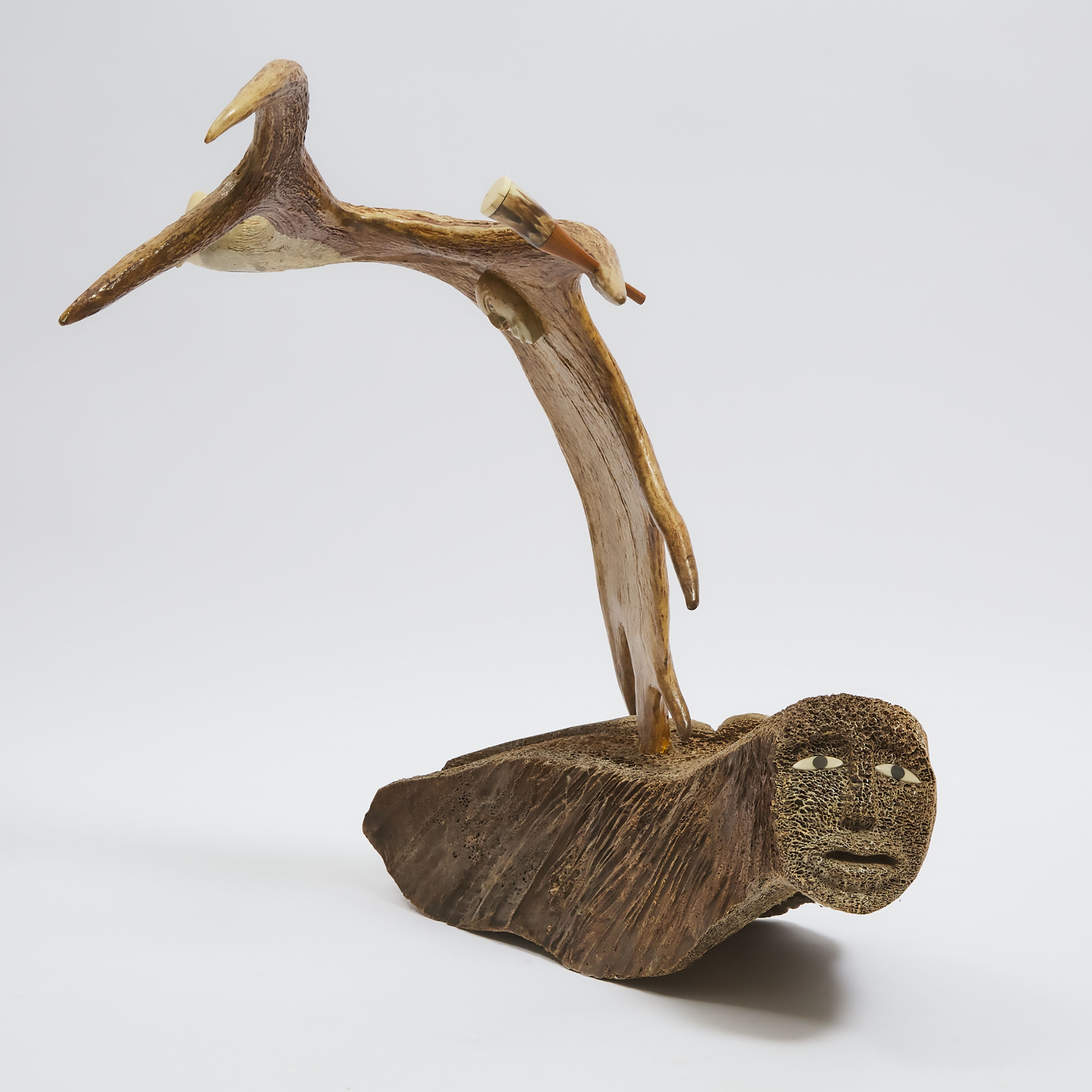 Randy Henry | FIGURE WITH EAGLE AND RATTLE, 2002 | MutualArt