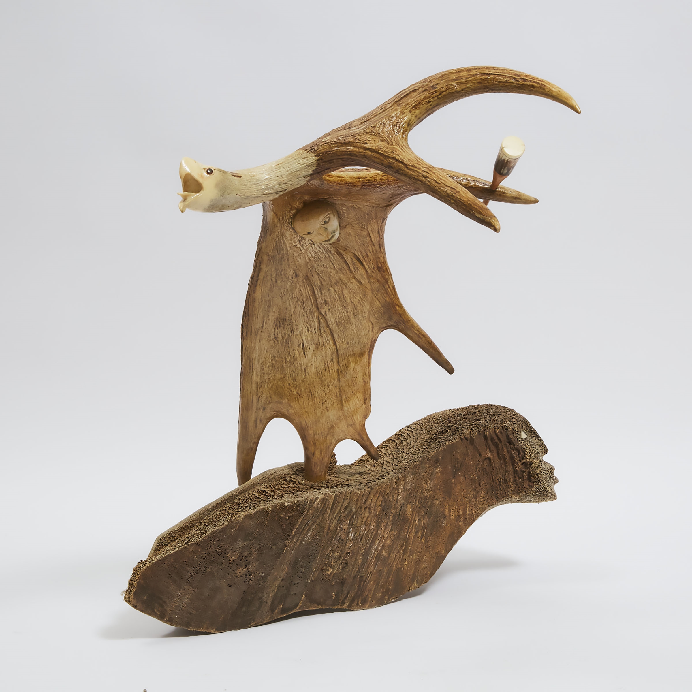 Randy Henry | FIGURE WITH EAGLE AND RATTLE, 2002 | MutualArt