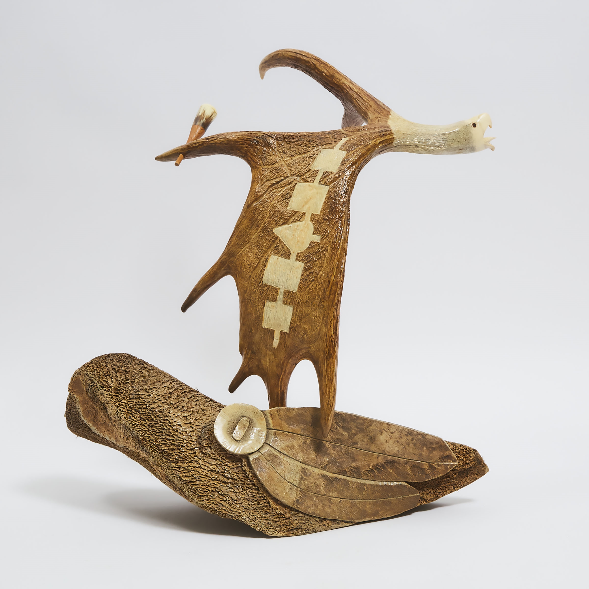 Randy Henry | FIGURE WITH EAGLE AND RATTLE, 2002 | MutualArt
