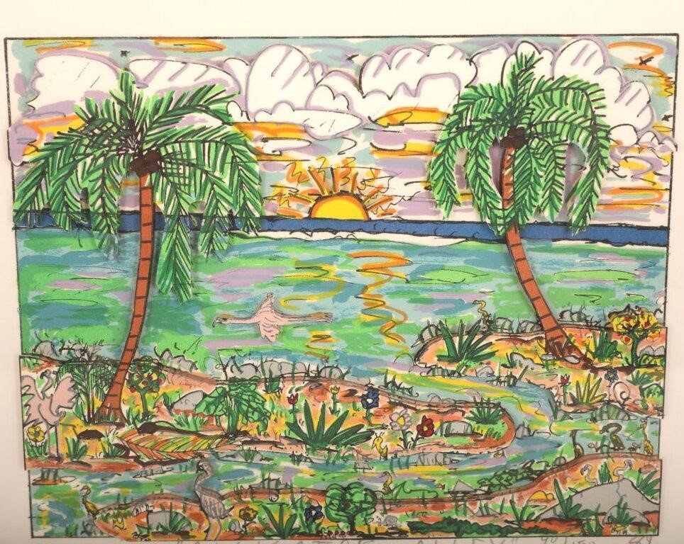 James Rizzi | Alligator Alley (1984) | MutualArt