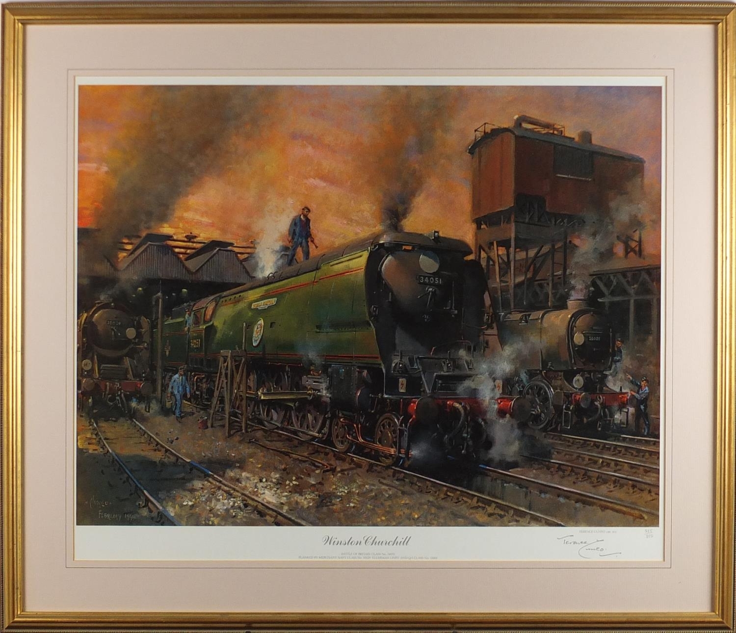 Sir Winston Churchill | Terence Cuneo - Pencil signed limited edition ...