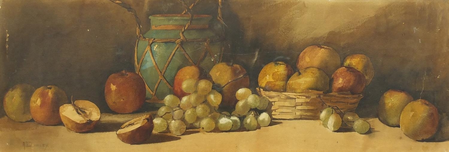 Giovanni Barbaro | Arthur Dudley - Still life fruit and a vessel ...
