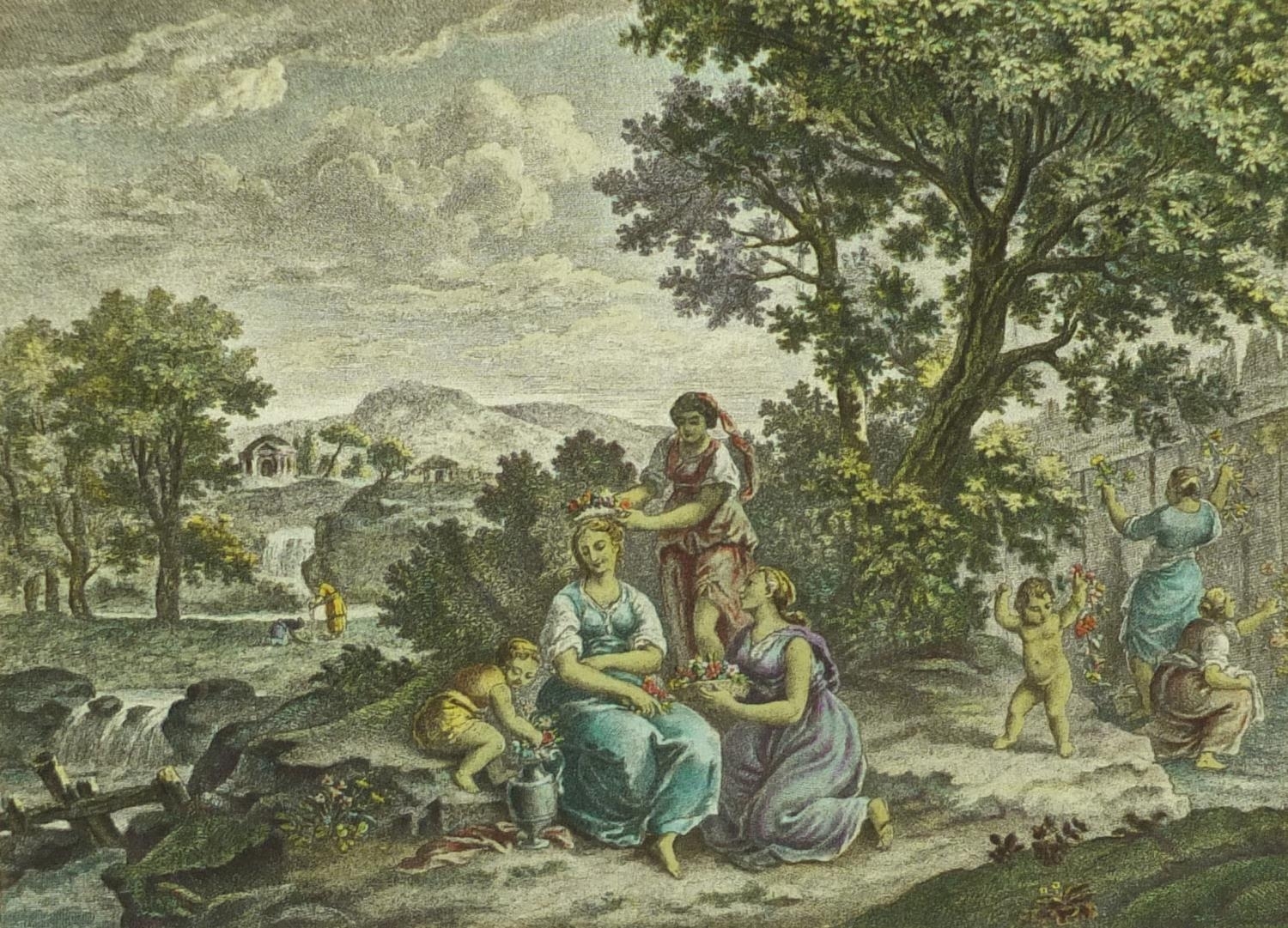 Francesco Bartolozzi | F Bartolozzi - Set of four coloured prints ...