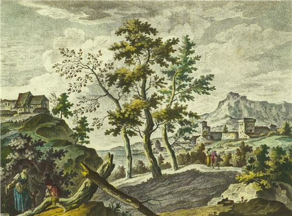 Francesco Bartolozzi | F Bartolozzi - Set of four coloured prints ...