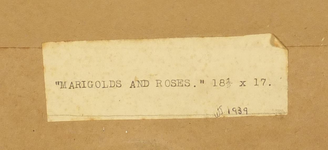 Walter Taylor | Walter Taylor - Marigolds and roses | MutualArt