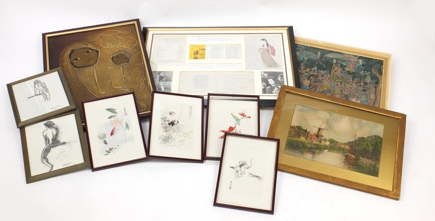 Richard Price | Assorted pictures including Balinese figures (1955 ...