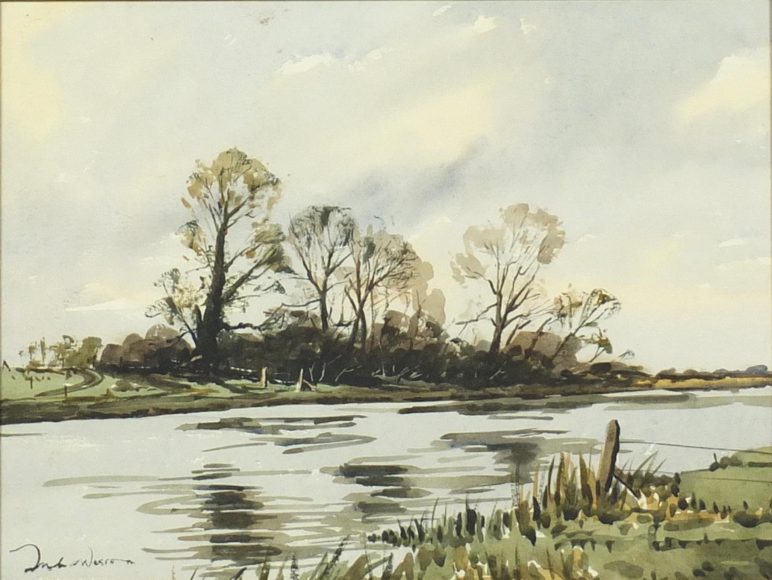 Edward Wesson | Manner of Edward Wesson - River by woodland | MutualArt