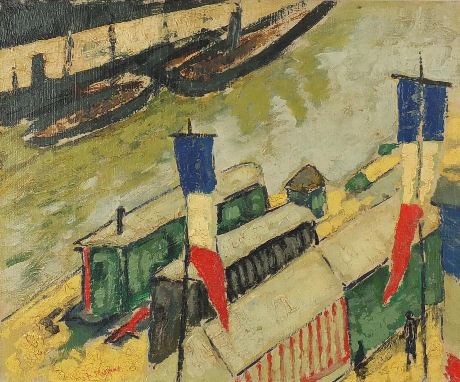 Impressionist School | Barges and boats | MutualArt
