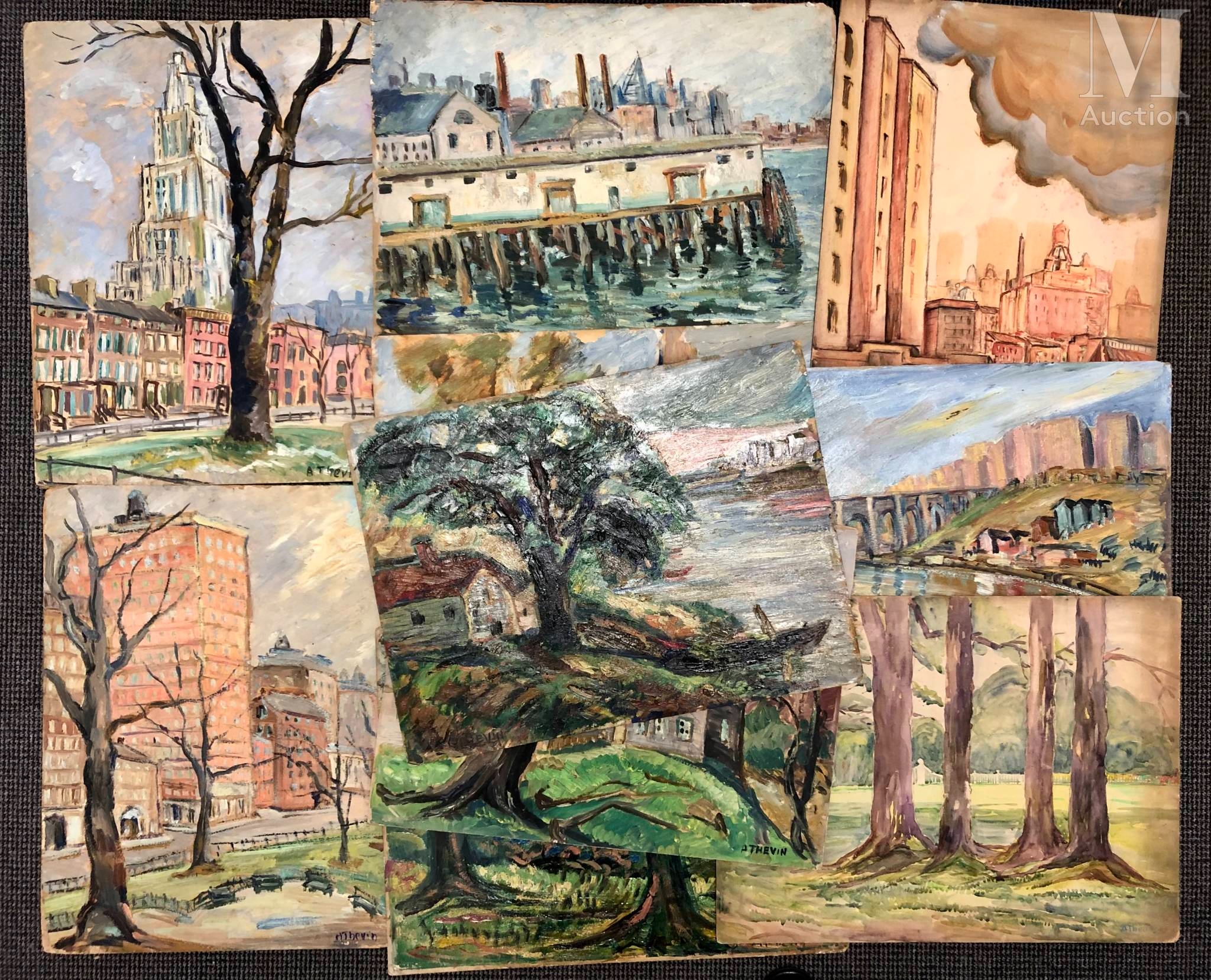 Alice Thevin | Paysages et scènes d'extérieure (1921 - 1929) | MutualArt