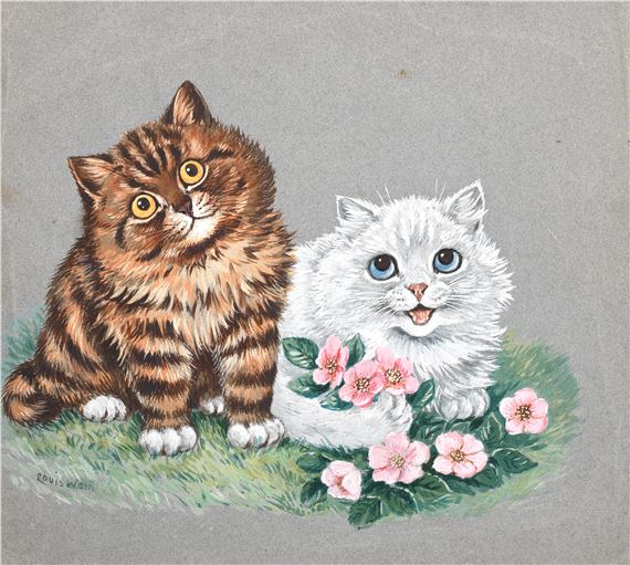 Louis Wain | The Sweetest Pair (unframed) | MutualArt