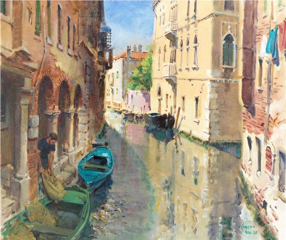 Terence Cuneo | Venetian Canal (1988) | MutualArt