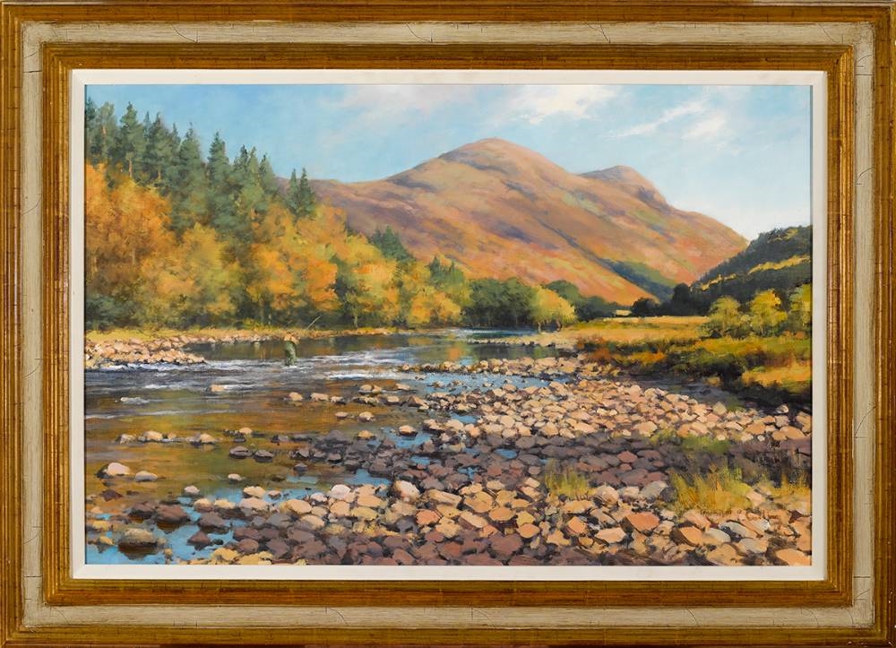 Peter Curling | THE RIVER LYON IN LOW WATER | MutualArt