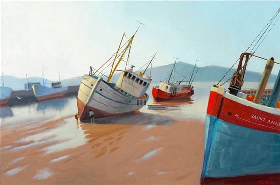 Tom Roche | BEACHED TRAWLERS, DINGLE, COUNTY KERRY | MutualArt