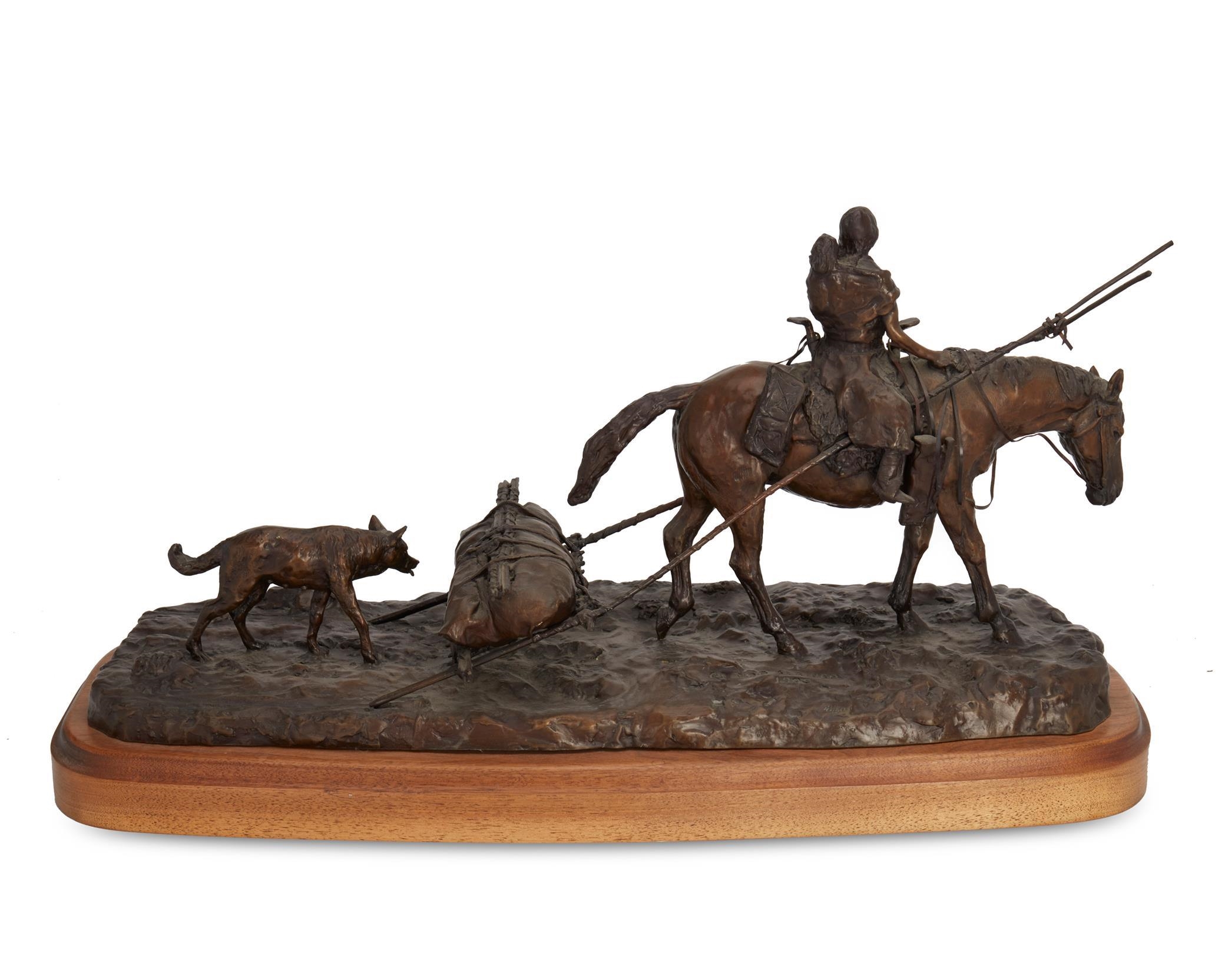 Bob Scriver | A New Camp, (1995) | MutualArt