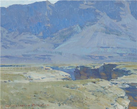 Christopher Blossom | Midday Green, Blue and Grey | MutualArt