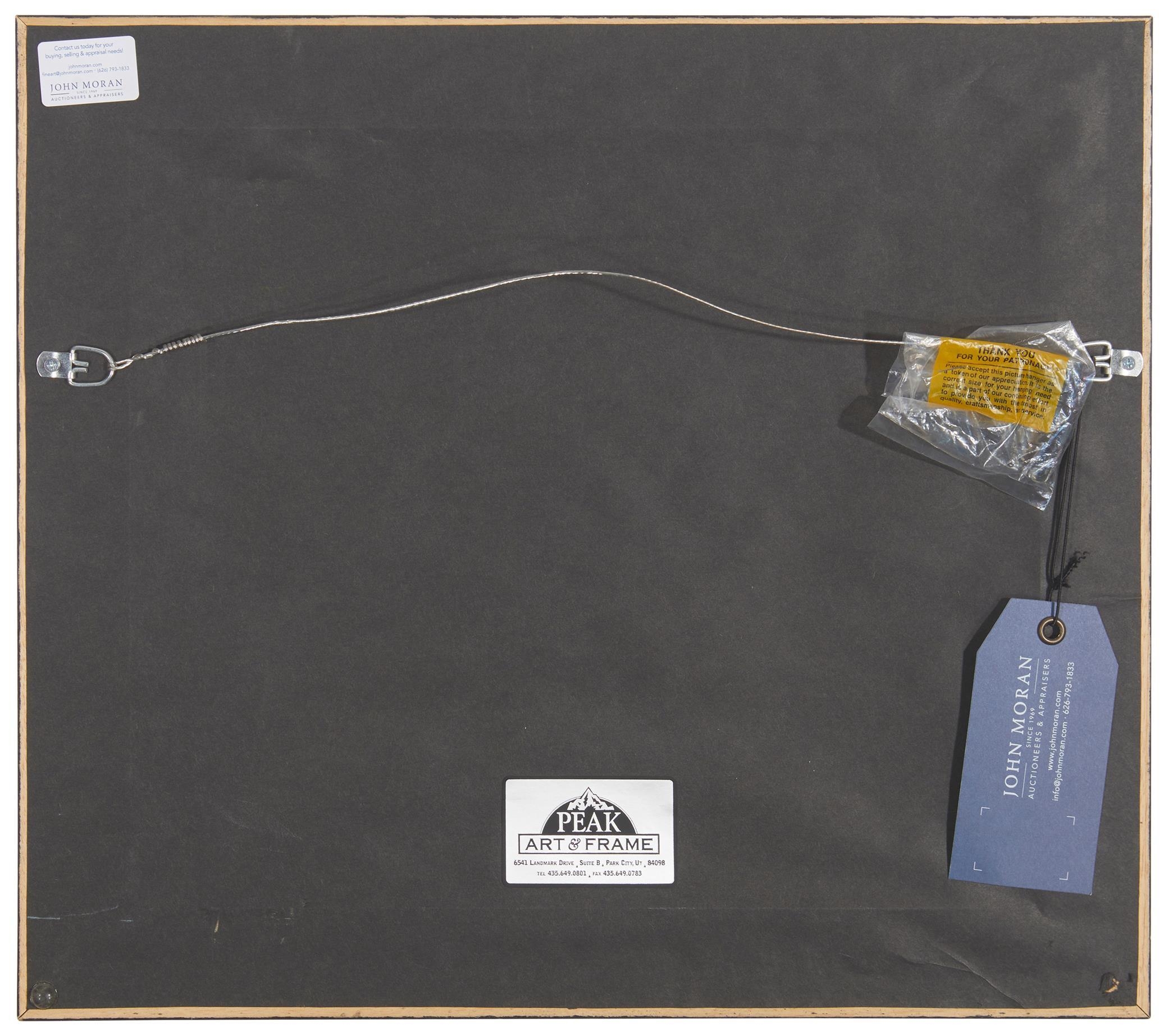 Steve Songer | A red house surrounded by trees | MutualArt