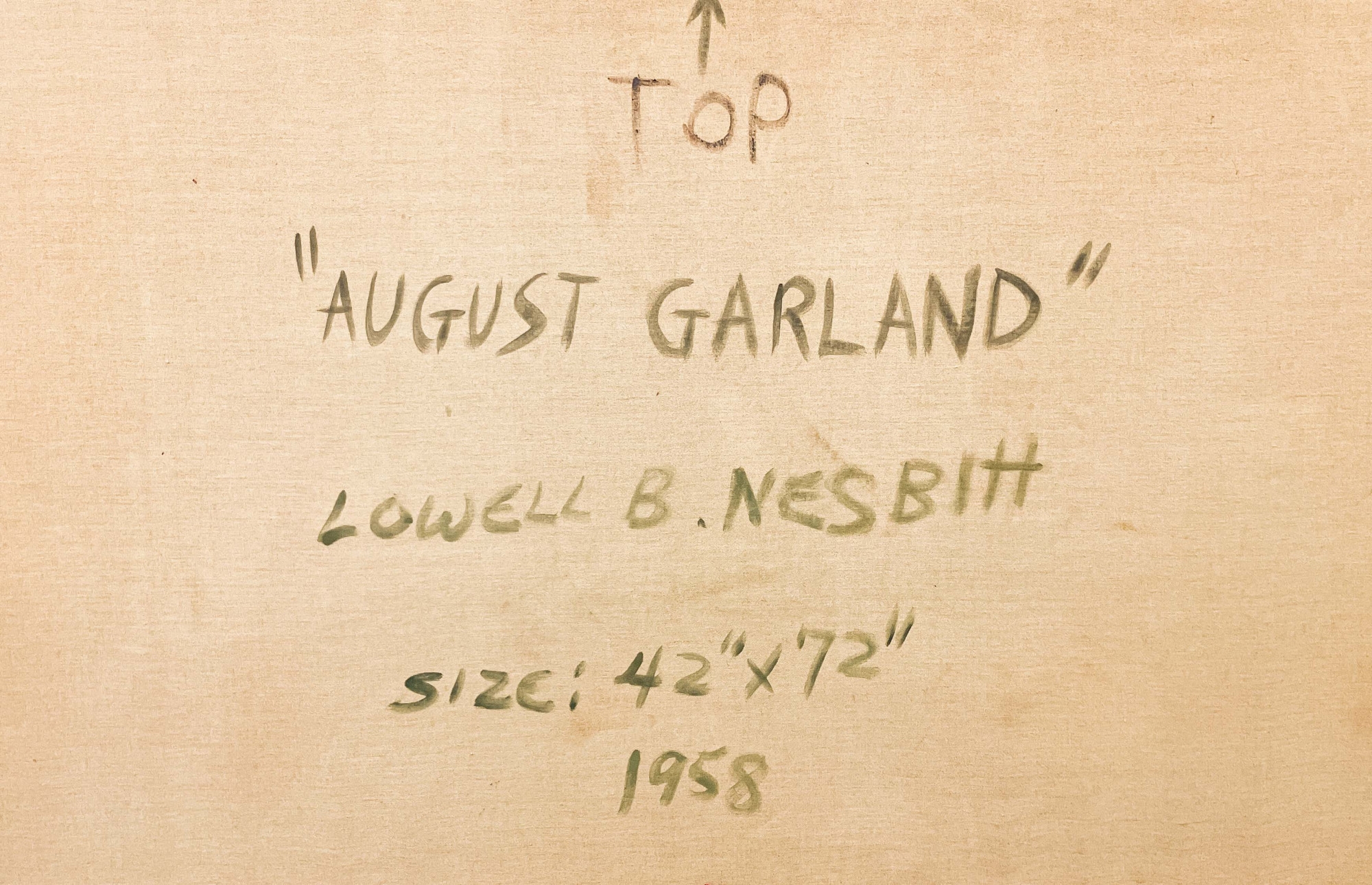 Lowell Nesbitt | August Garland (1958) | MutualArt