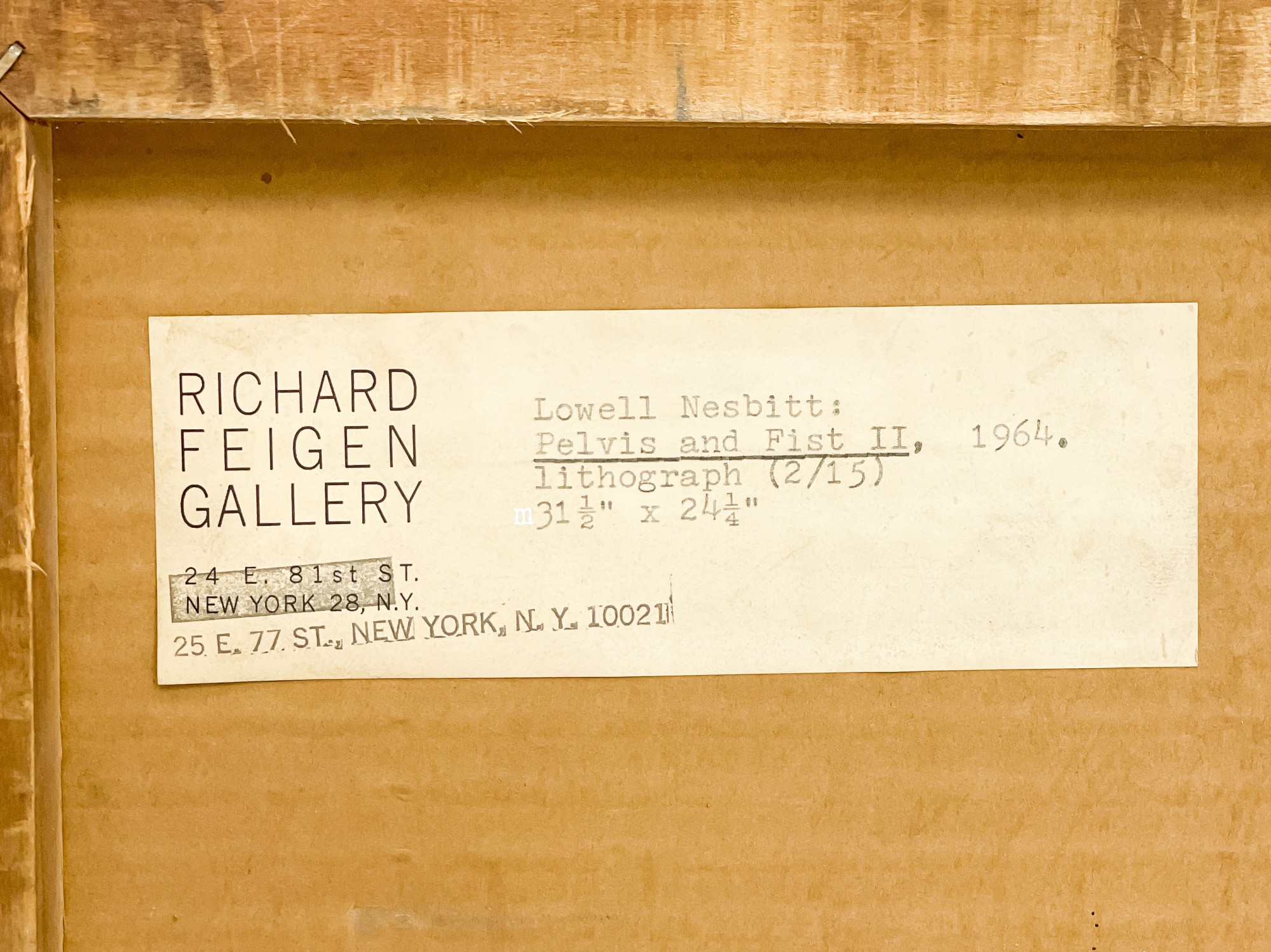 Lowell Nesbitt | Pelvis and Fist II (1964) | MutualArt