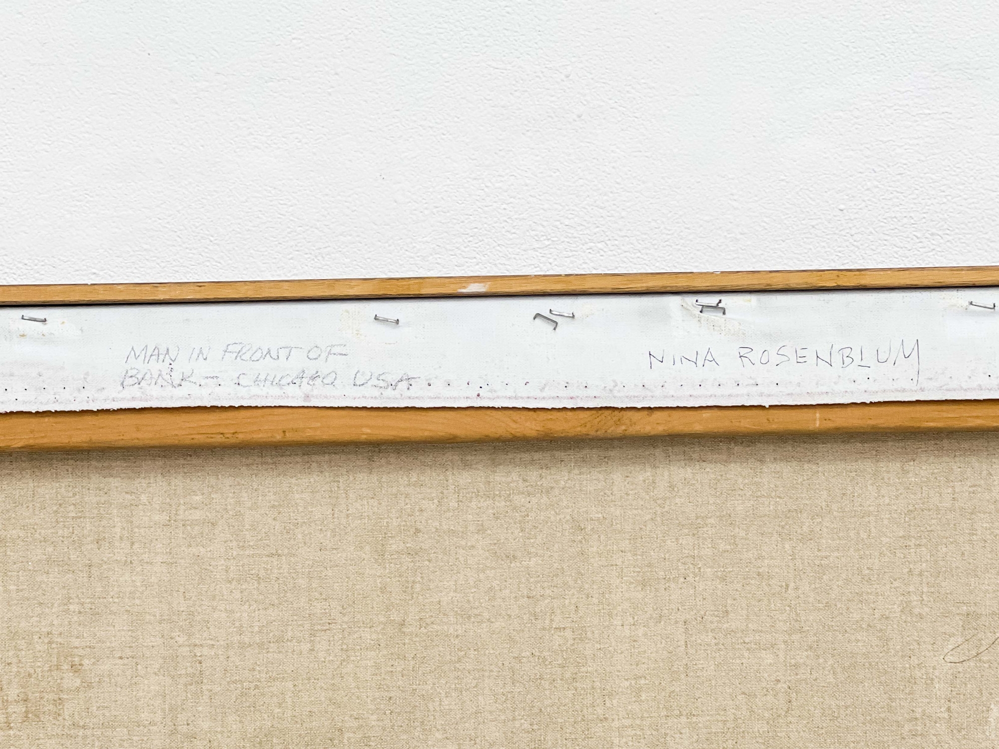 Nina Rosenblum | Man in Front of Bank, Chicago (1975) | MutualArt