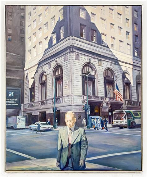 Nina Rosenblum | Man in Front of Bank, Chicago (1975) | MutualArt