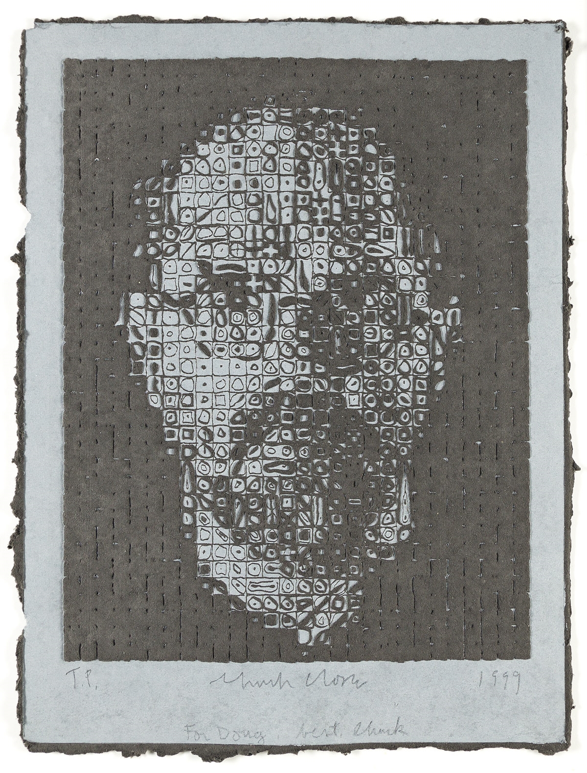 Chuck Close | Self-Portrait. (1999) | MutualArt