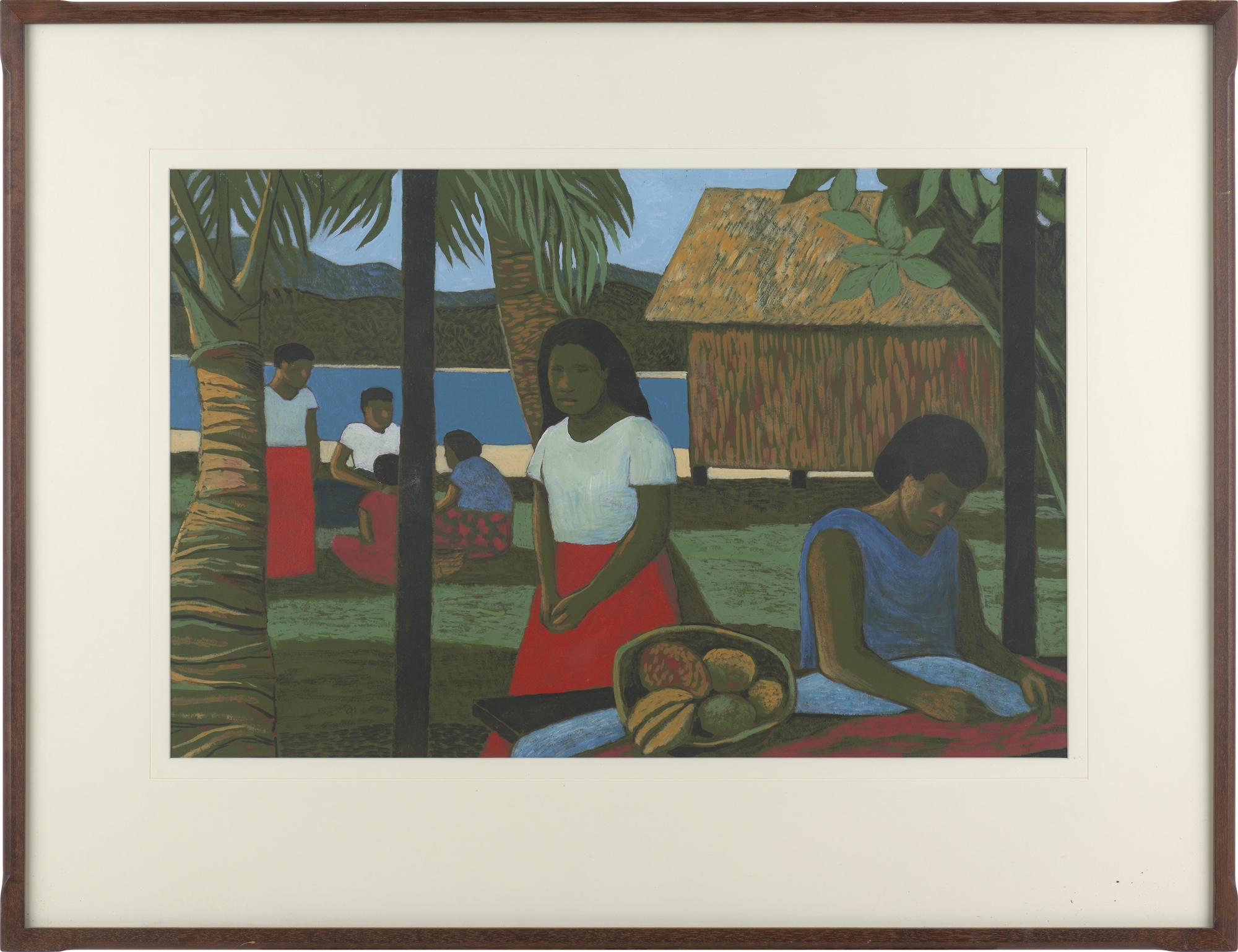 Ray Crooke | Fijian Village (1991) | MutualArt
