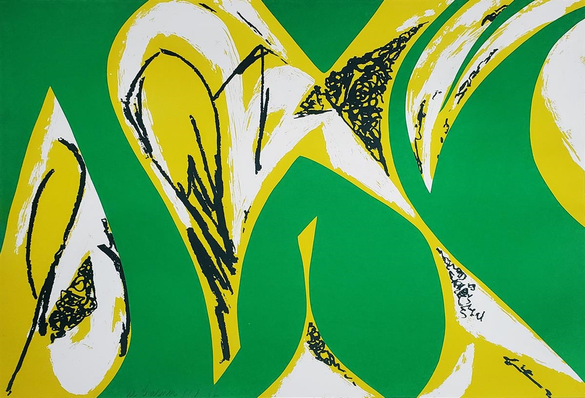 Lee Krasner | Free Space (Yellow) (1975) | MutualArt
