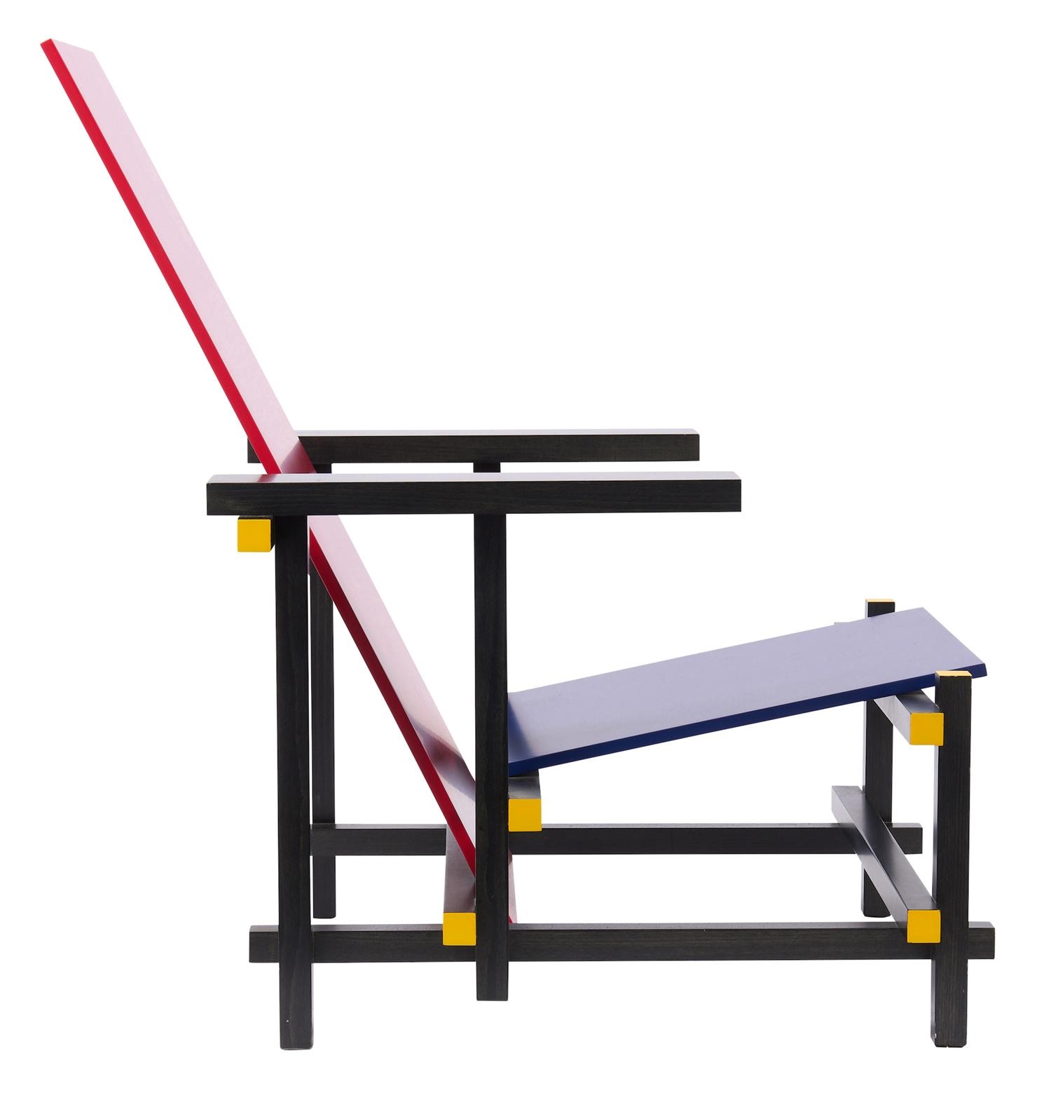 Gerrit Rietveld | RIETVELD ROODBLAUWE STOEL CHAIR FOR CASSINA | MutualArt