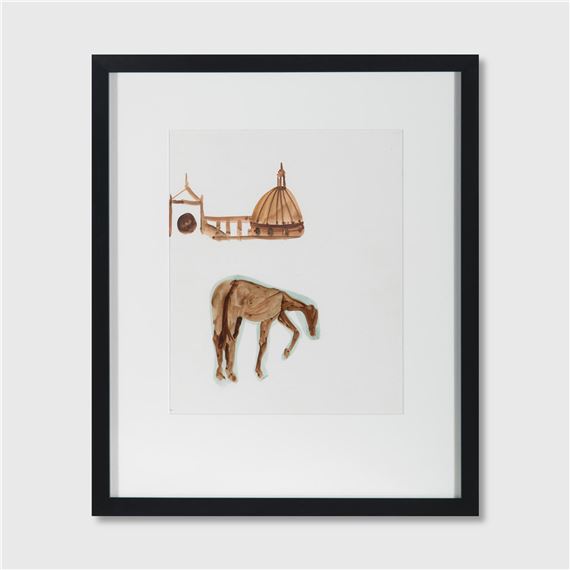 Sidney Nolan | Greek Church and Horse, 1955-56 (1955 - 1956) | MutualArt