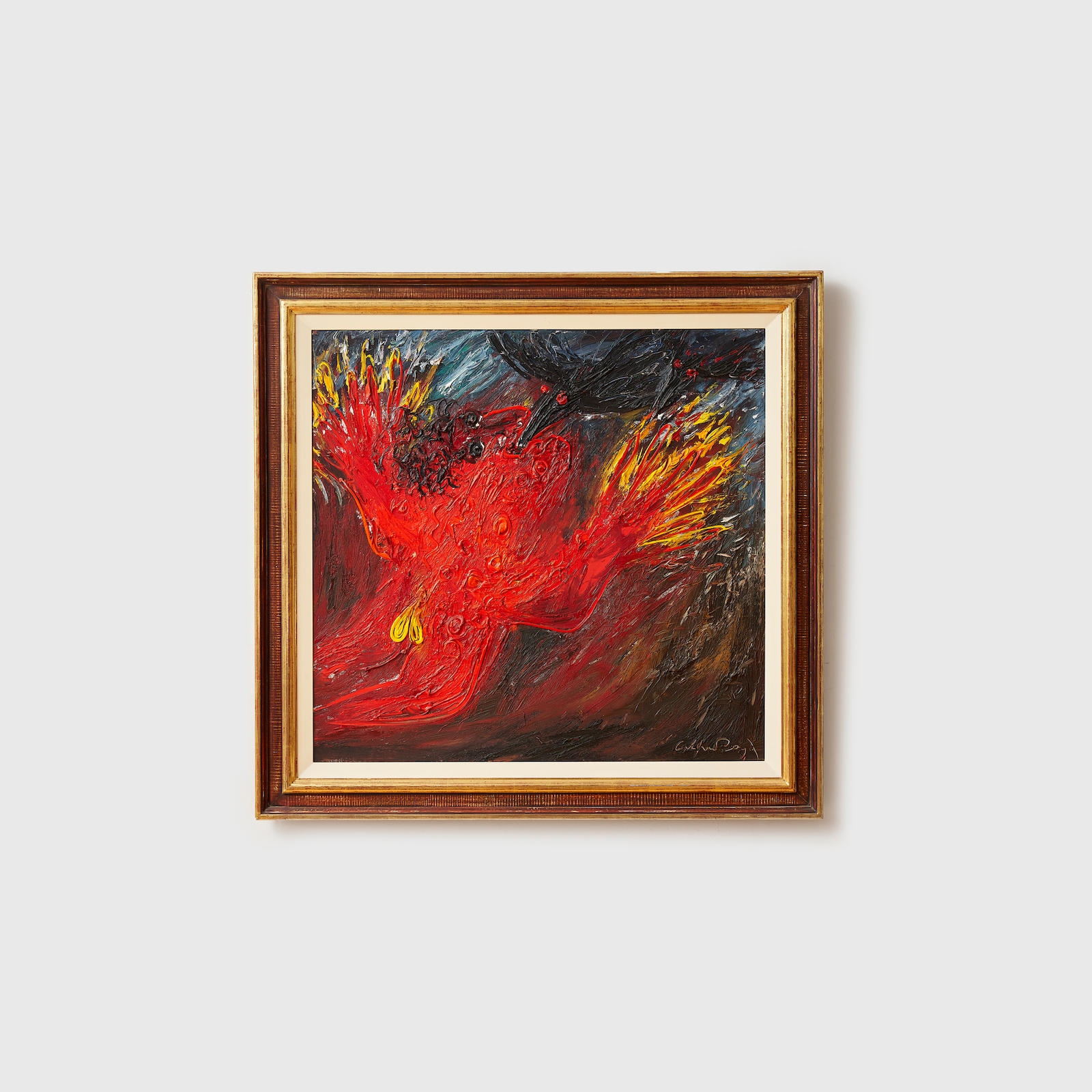 Arthur Boyd | Red Nebuchadnezzar with Crows, c.1968-71 | MutualArt