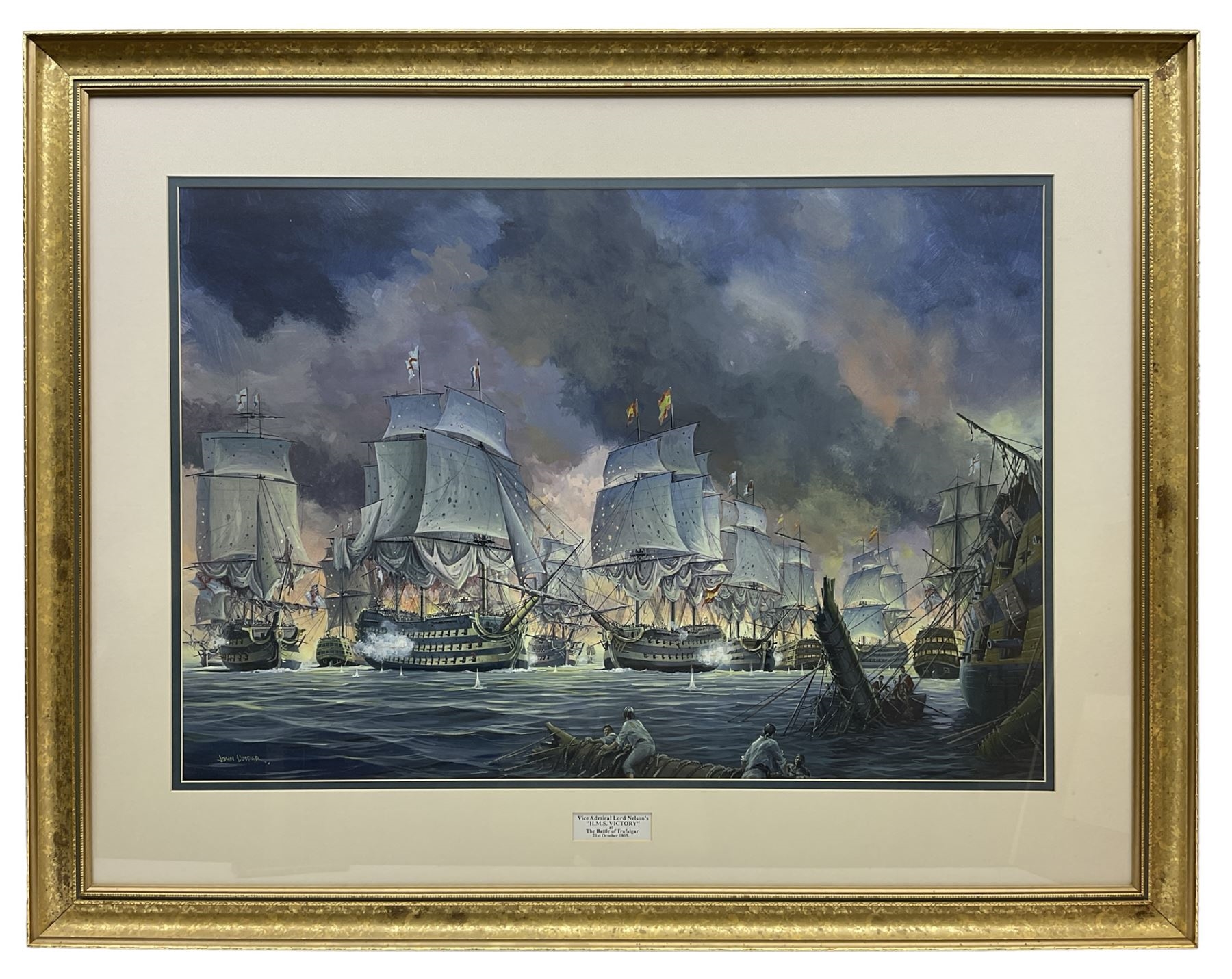 John Cooper | HMS Victory at the Battle of Trafalgar | MutualArt