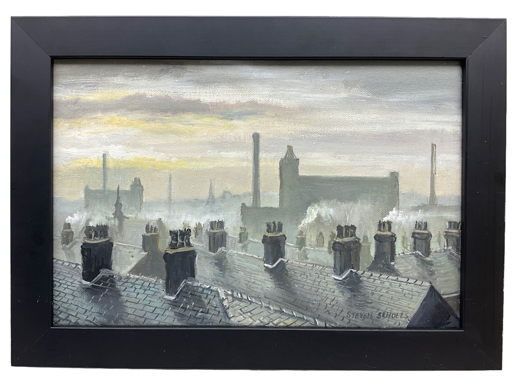 Steven Scholes | Wet Roof Tops North Manchester 1962 (1962) | MutualArt