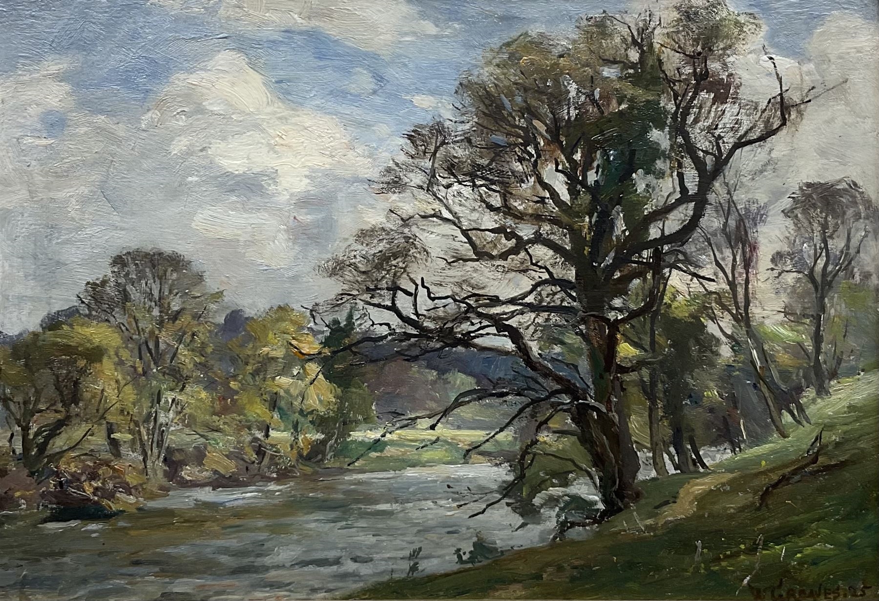 William Greaves | The River Wharfe near Woodhall Leeds | MutualArt