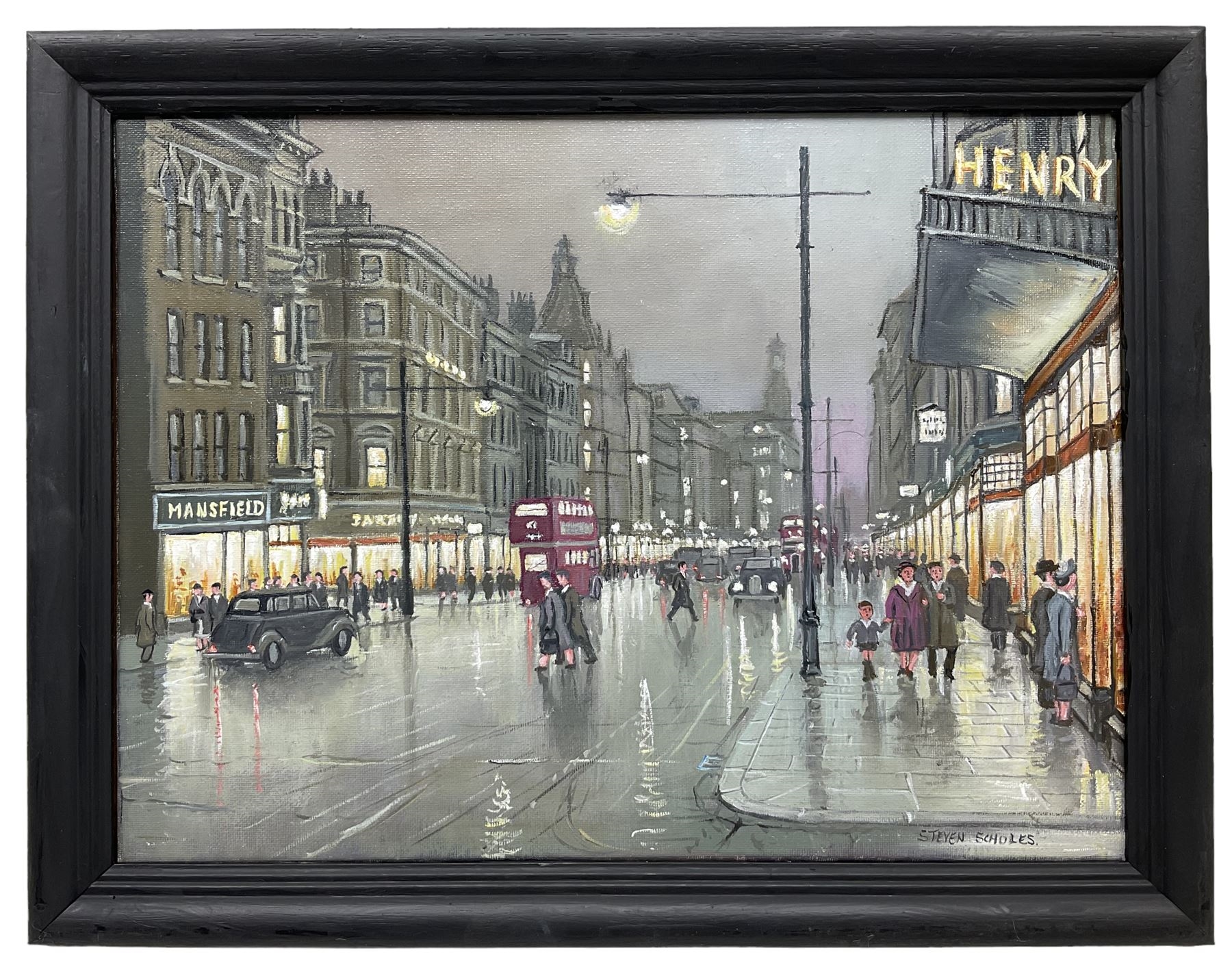 Steven Scholes | Market Street Manchester 1962 (1962) | MutualArt