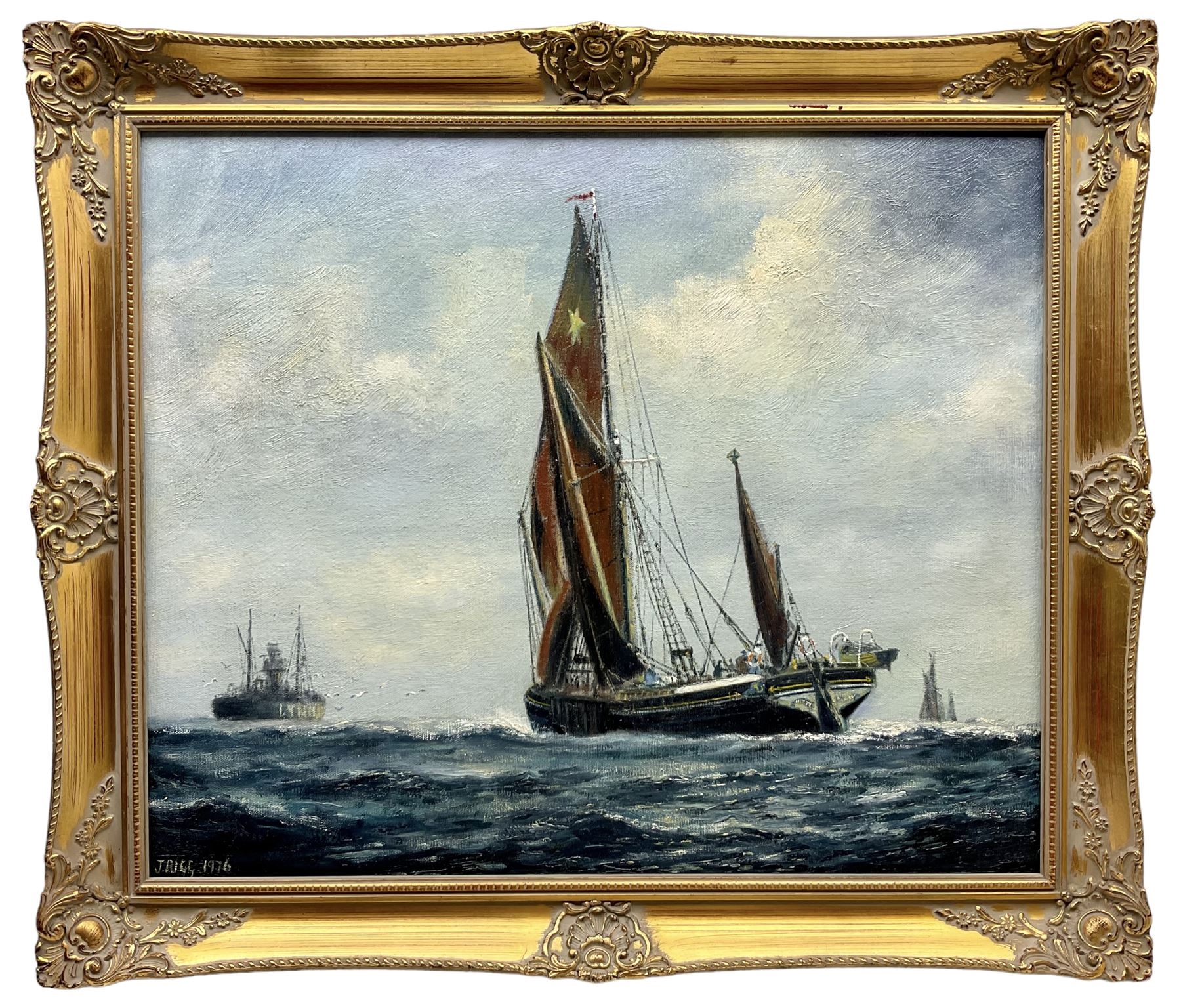 Jack Rigg | Kitty' - A Thames Barge (1976) | MutualArt