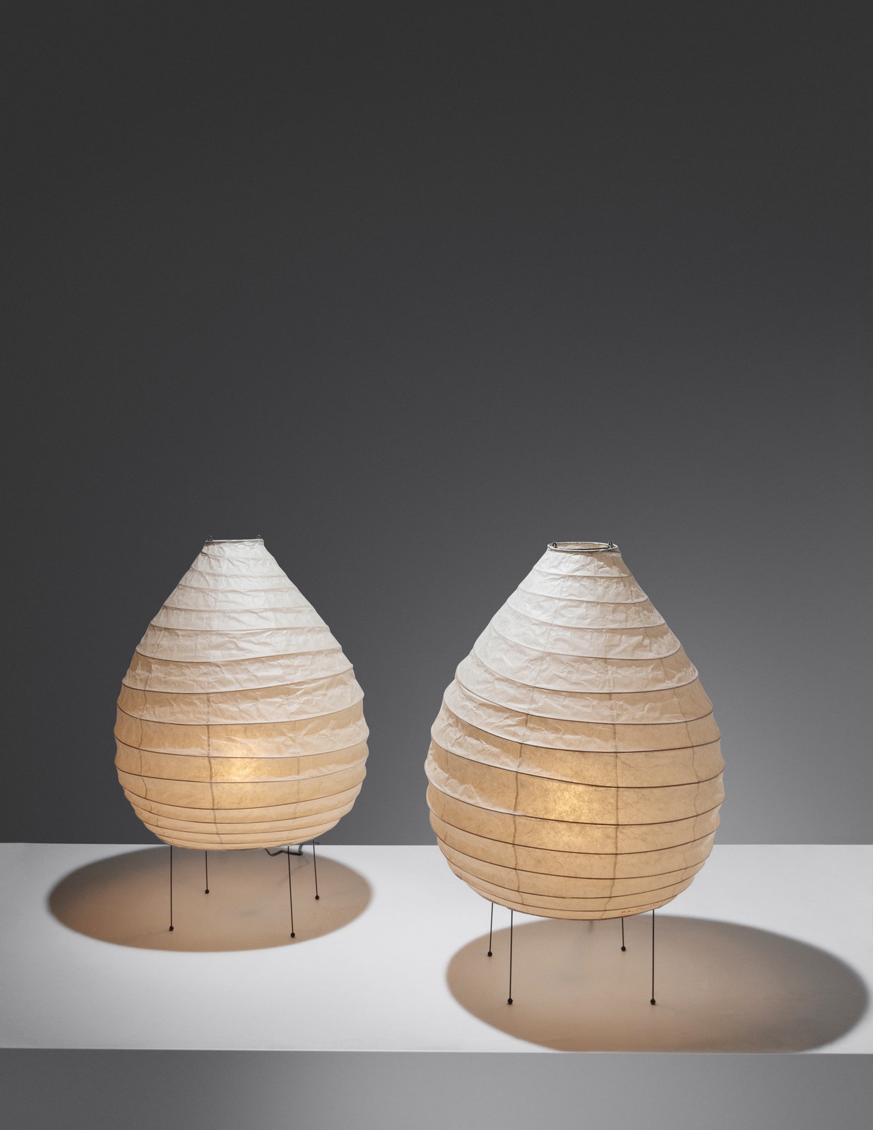 Isamu Noguchi | Pair of Akari Light Sculptures | MutualArt