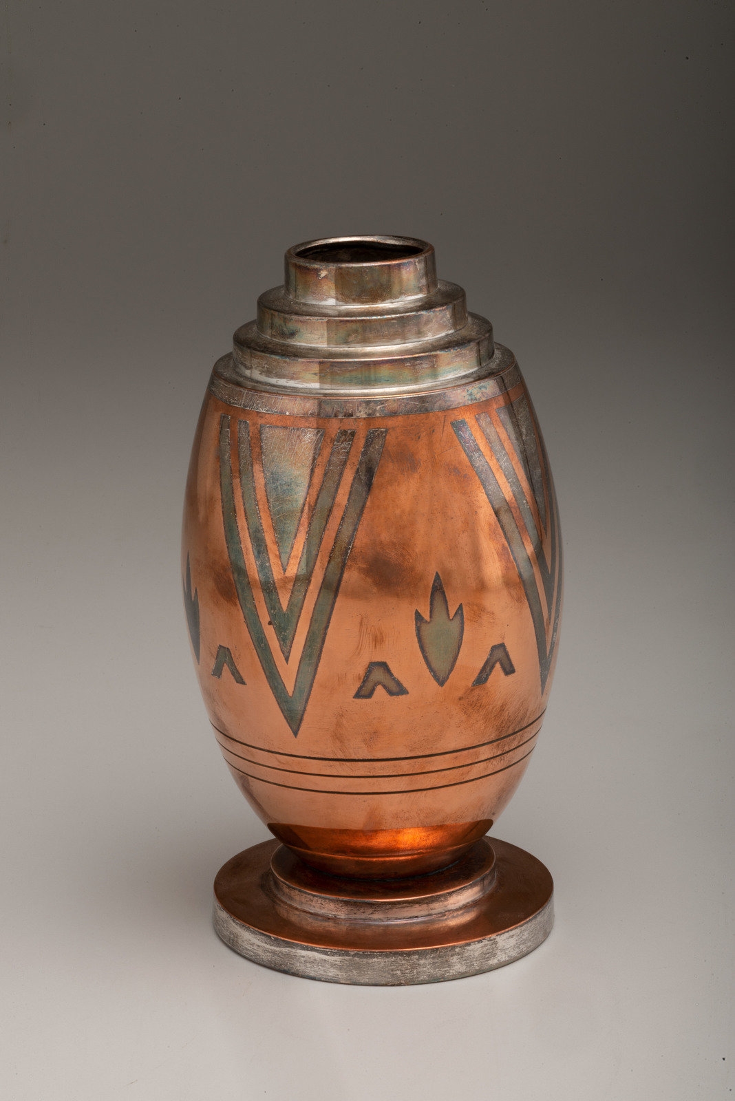 Luc Lanel | Mixed Metal Art Deco Vase | MutualArt