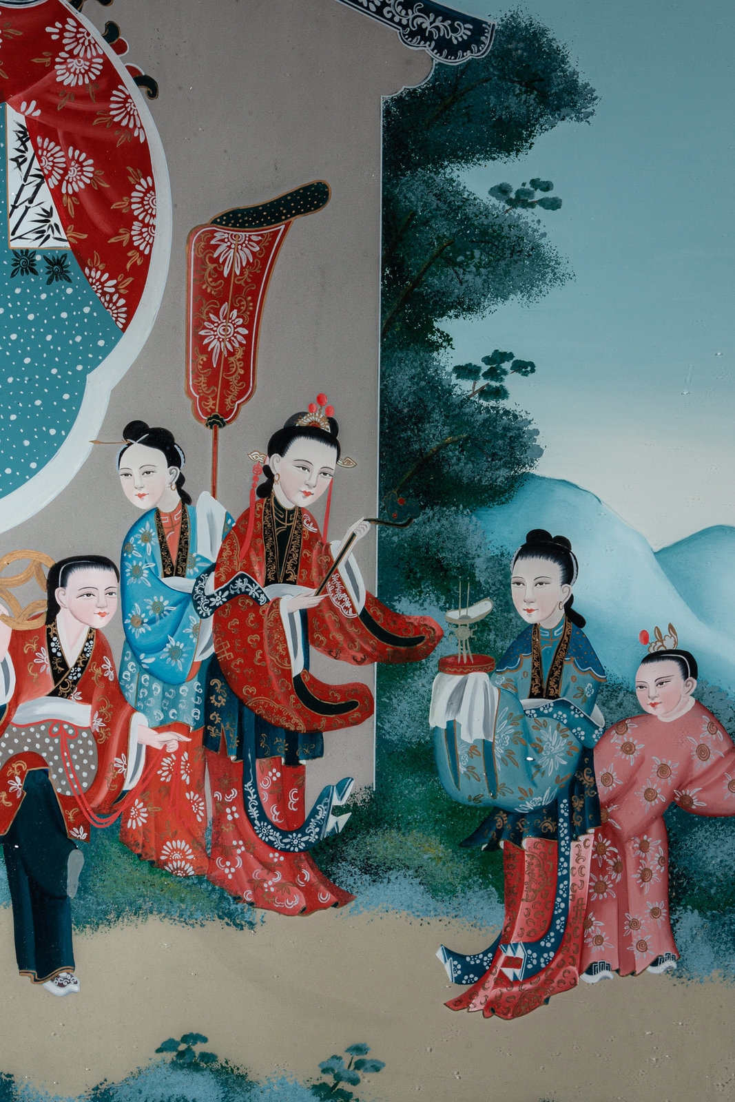 Chinese School, 20th Century | Seven Chinese Reverse Glass Paintings ...