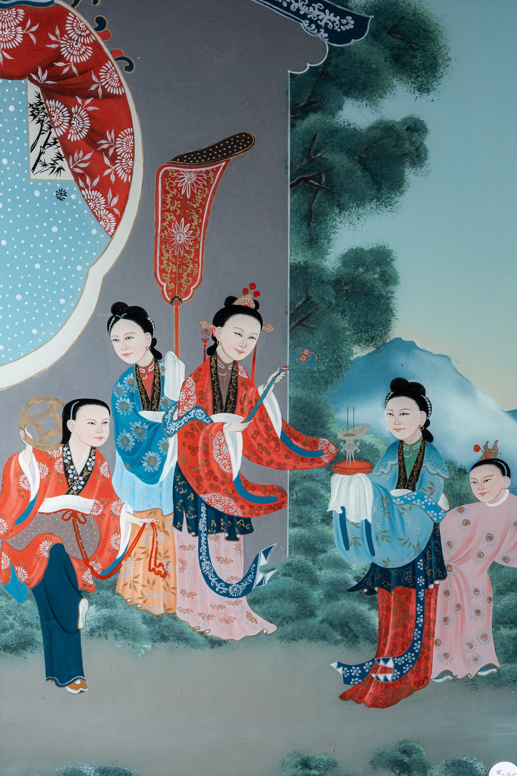 Chinese School, 20th Century | Seven Chinese Reverse Glass Paintings ...