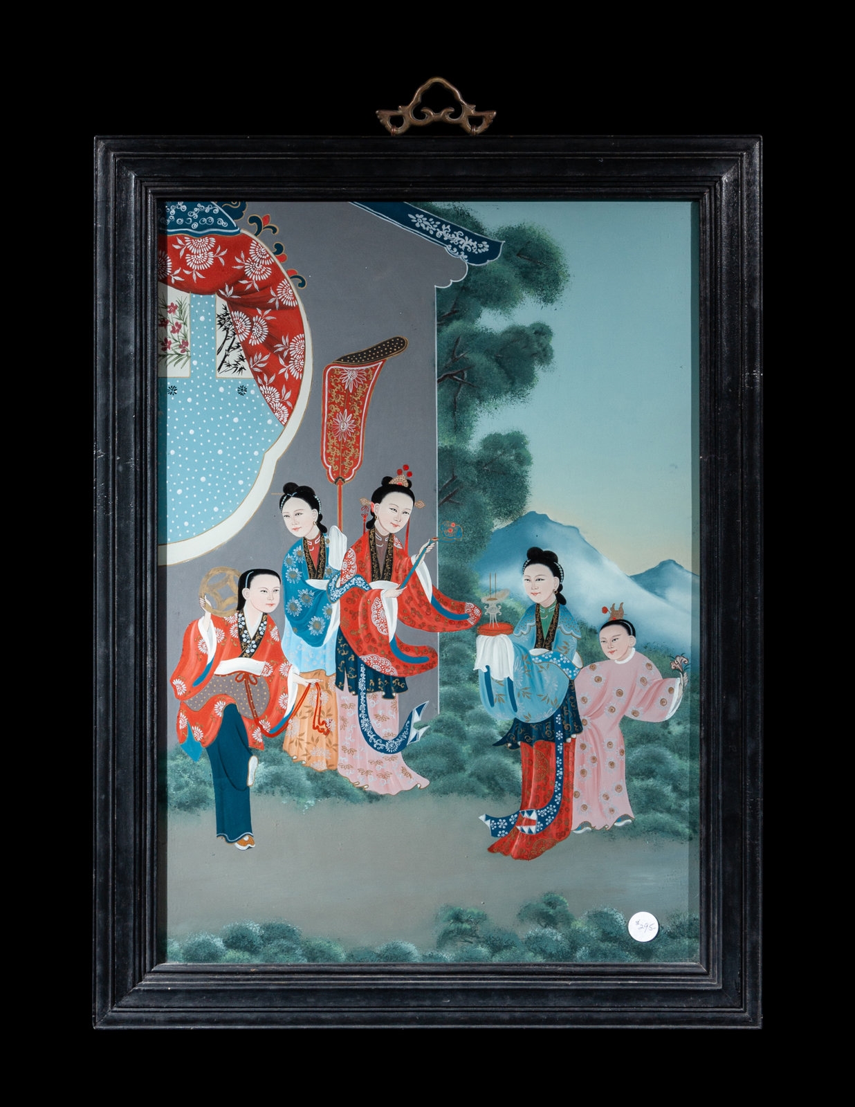 Chinese School, 20th Century | Seven Chinese Reverse Glass Paintings ...