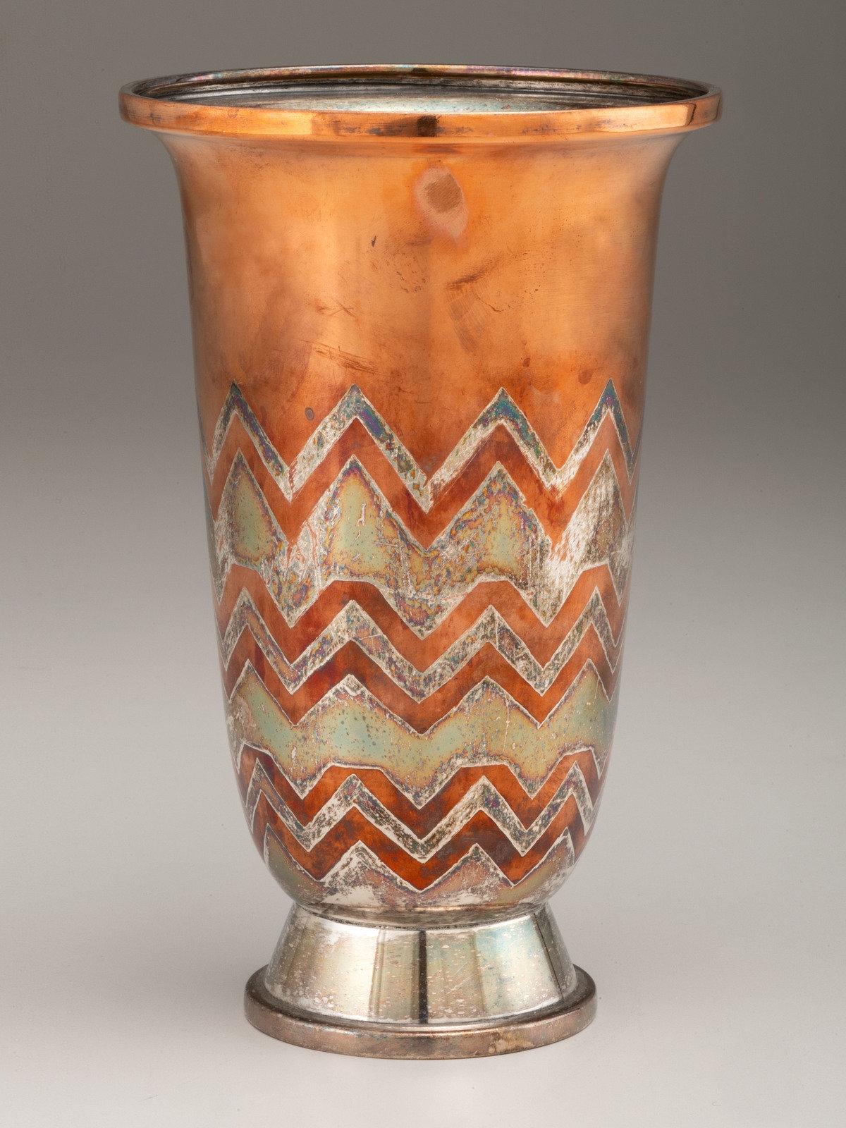 Luc Lanel | Mixed Metal Art Deco Vase | MutualArt